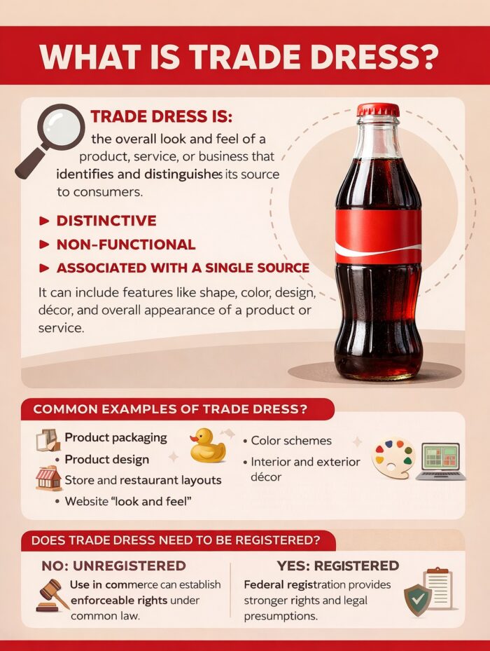What Is Trade Dress Infringement? Using other's look and feel.